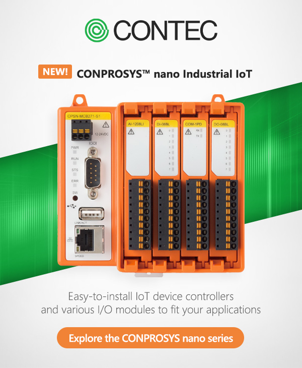CONTEC presents CONPROSYS™ nano Industrial IoT